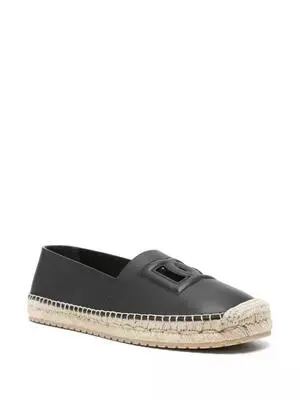 Dolce & Gabbana Logo-embossed Leather Espadrilles