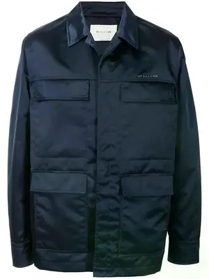1017 Alyx 9sm Midnight Cotton Satin Finish Jacket - Blue