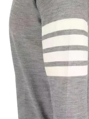 Thom Browne 4-bar Crew Neck Jumper - Grey