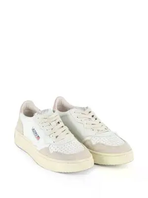 AUTRY Medalist Leather-suede Lace-up Sneakers - White