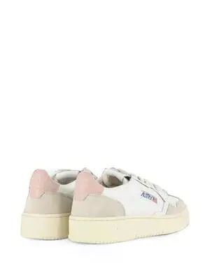 AUTRY Medalist Leather-suede Lace-up Sneakers - White