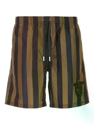 Fendi Printed Swim Shorts - Brown