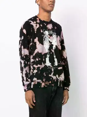 STAIN SHADE X Hiroshi Fujiwara Skeleton-print Sweatshirt - Black