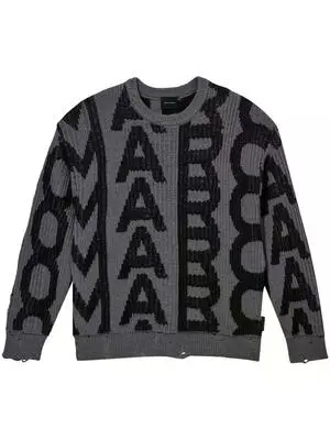 Marc Jacobs The Monogram Distressed Jumper - Grey