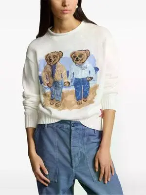 Polo Ralph Lauren Intarsia Knit Signature Polo Bear Sweater