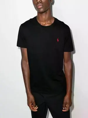 Polo Ralph Lauren Logo-embroidered T-shirt - Black