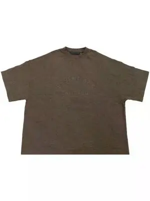 Fear Of God Logo-print Cotton T-shirt - Brown