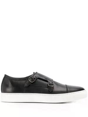 SCAROSSO Fabio Double Buckle Sneakers - Black