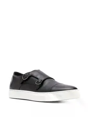 SCAROSSO Fabio Double Buckle Sneakers - Black