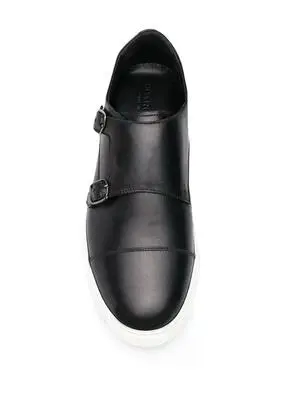 SCAROSSO Fabio Double Buckle Sneakers - Black