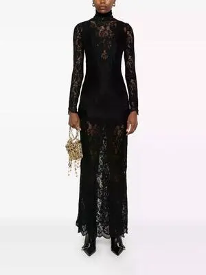 Rabanne Lace Appliqué Maxi Dress