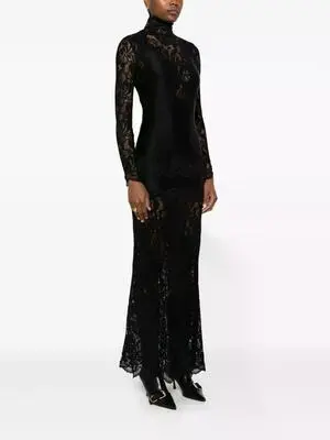 Rabanne Lace Appliqué Maxi Dress