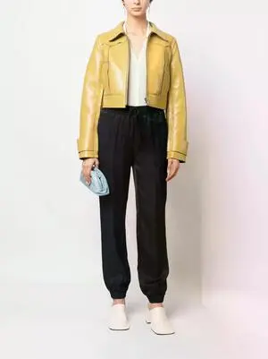 JIL SANDER Drawstring Tapered Trousers - Blue