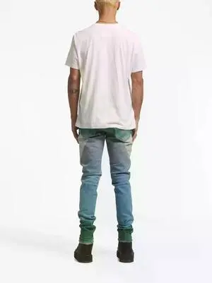 PURPLE BRAND Faded Effect Low-rise Jeans - Blue