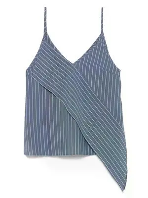 DONDUP Striped V-neck Spaghetti Strap Top