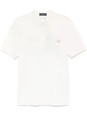 Comme Des Garçons X Fred Perry Slogan-print Polo Shirt