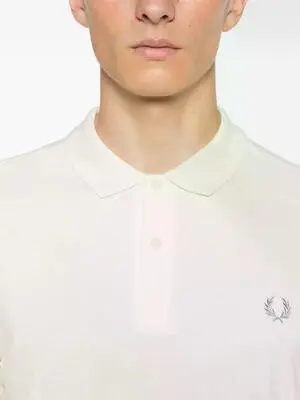 Comme Des Garçons X Fred Perry Slogan-print Polo Shirt