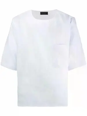 DELL'OGLIO Short-sleeve Linen T-shirt - Blue