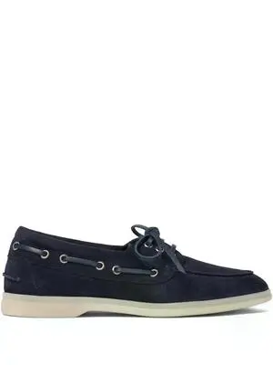 SCAROSSO Lia Boat Shoes - Blue
