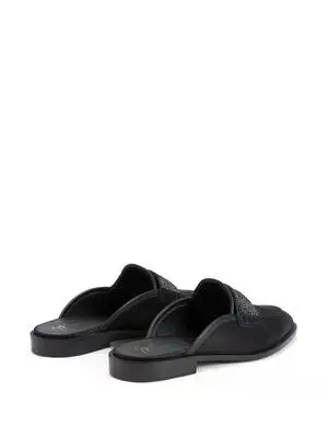 GIUSEPPE ZANOTTI Bizeet Suede And Leather Slip-on Loafers