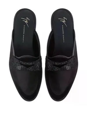 GIUSEPPE ZANOTTI Bizeet Suede And Leather Slip-on Loafers