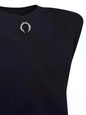 Philipp Plein Cotton Tank Top With Embellishment - Blue