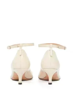 MAISON MARGIELA 55mm Crinkled Leather Pumps - Neutrals