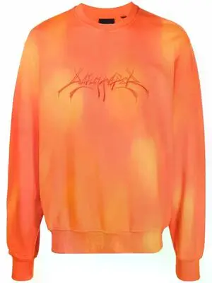 DAILY PAPER Graffiti Logo-print Jumper - Orange
