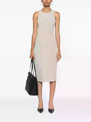 Patrizia Pepe Pinstripe-pattern Midi Dress