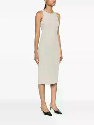 Patrizia Pepe Pinstripe-pattern Midi Dress