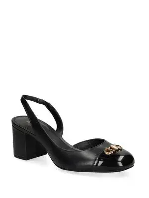 Michael Kors Leather Block Heel Pumps