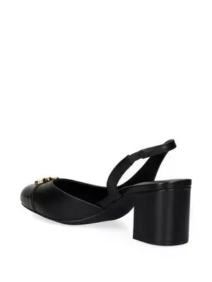 Michael Kors Leather Block Heel Pumps