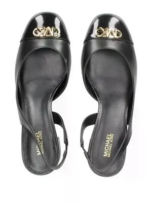 Michael Kors Leather Block Heel Pumps