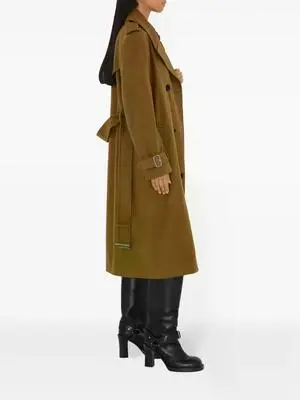 Burberry Belted Cashmere Trench Coat