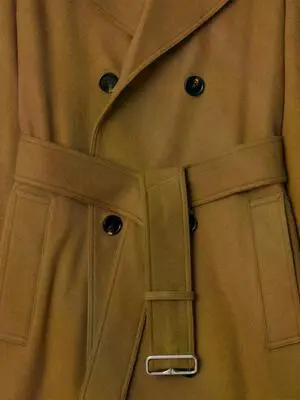 Burberry Belted Cashmere Trench Coat