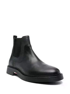 Tommy Hilfiger Leather Chelsea Boots With Lug Sole
