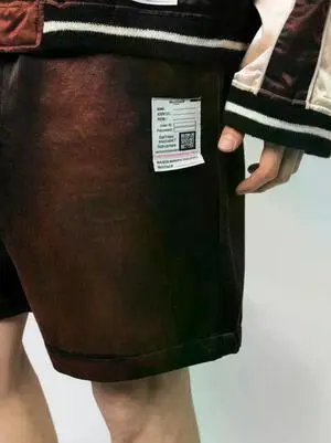 Mihara Yasuhiro Distressed Effect Drawstring Shorts