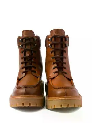 Prada Lug Sole Leather Boots