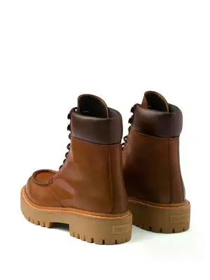 Prada Lug Sole Leather Boots