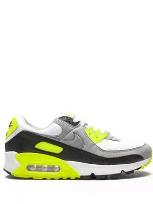 Nike Max 90 Volt Leather Panelled Sneakers - Grey