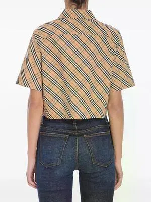 Burberry Cropped Check Shirt