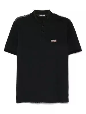 Just Cavalli Logo-embroidered Polo Shirt