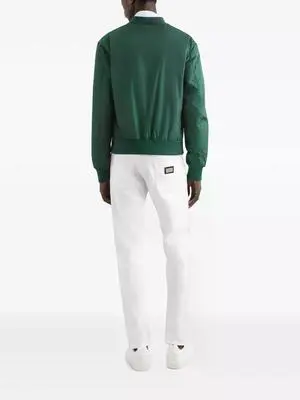 Dolce & Gabbana Logo Plaque Stretch-cotton Skinny Jeans - White