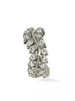 LARK & BERRY 14kt White Gold Diamond Hoop Earring