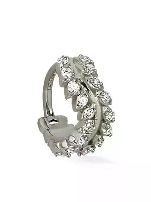 LARK & BERRY 14kt White Gold Diamond Hoop Earring