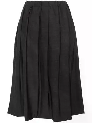 Fabiana Filippi Pleated Midi Skirt - Grey