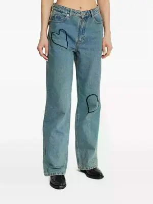 Zadig&Voltaire Elio Jeans With Heart Embroidery