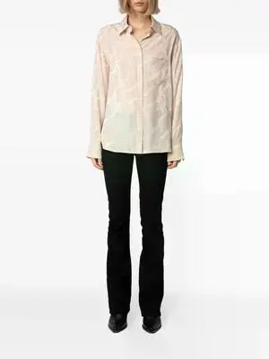 Zadig&Voltaire Silk Patterned Jacquard Shirt