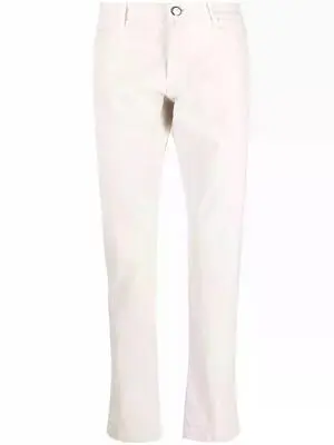 Jacob Cohen Four-pocket Stretch-cotton Chinos - Neutrals