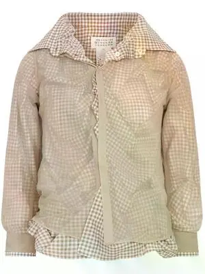 MAISON MARGIELA Checked Cotton Shirt - Neutrals